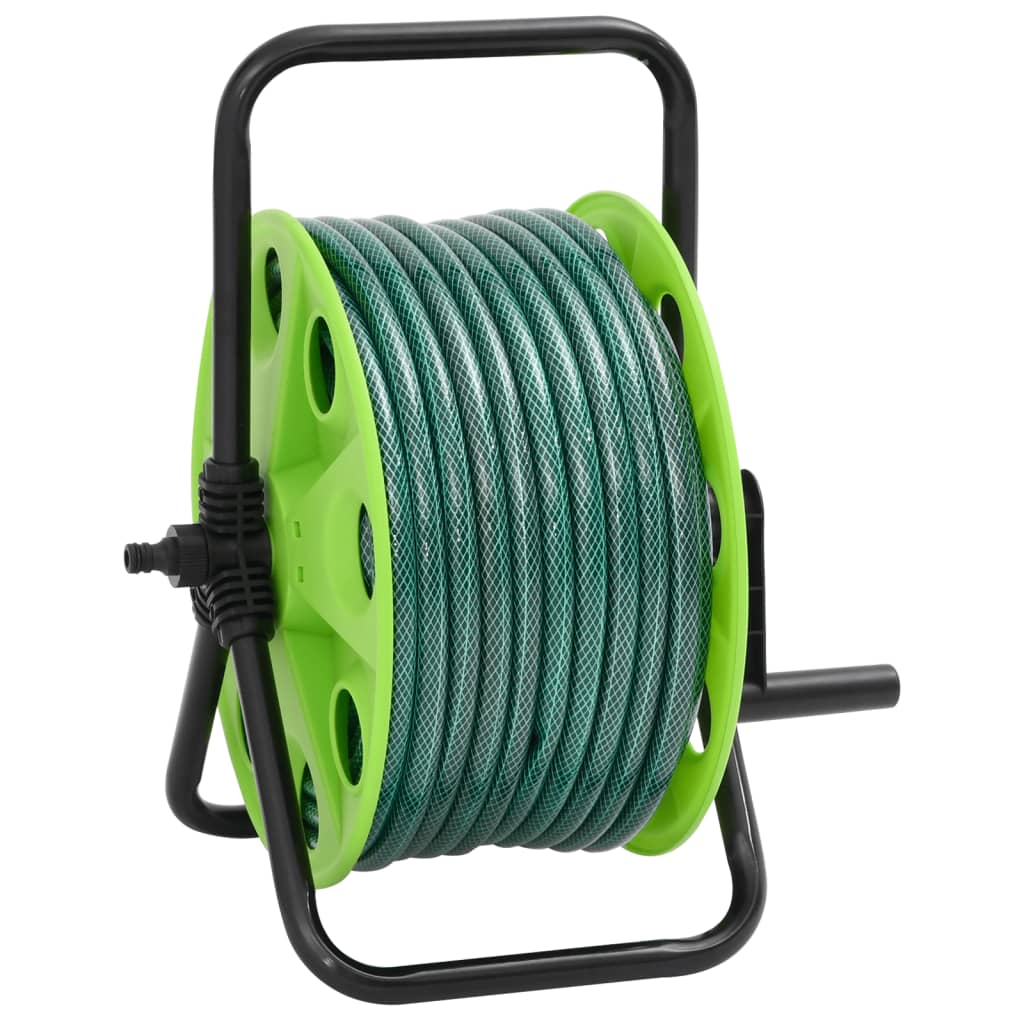 Enrollador de manguera verde independiente con juego de racores para ...