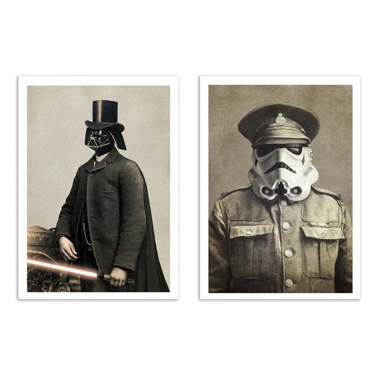 2 Art-Posters 30 x 40 cm - Vador and Storm Vintage - Terry Fan - 30 x ...