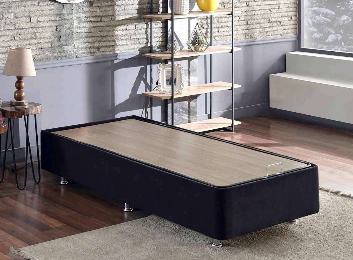 Cadre de lit avec coffre de rangement Rika - 6 tailles-120x200 | Leroy ...