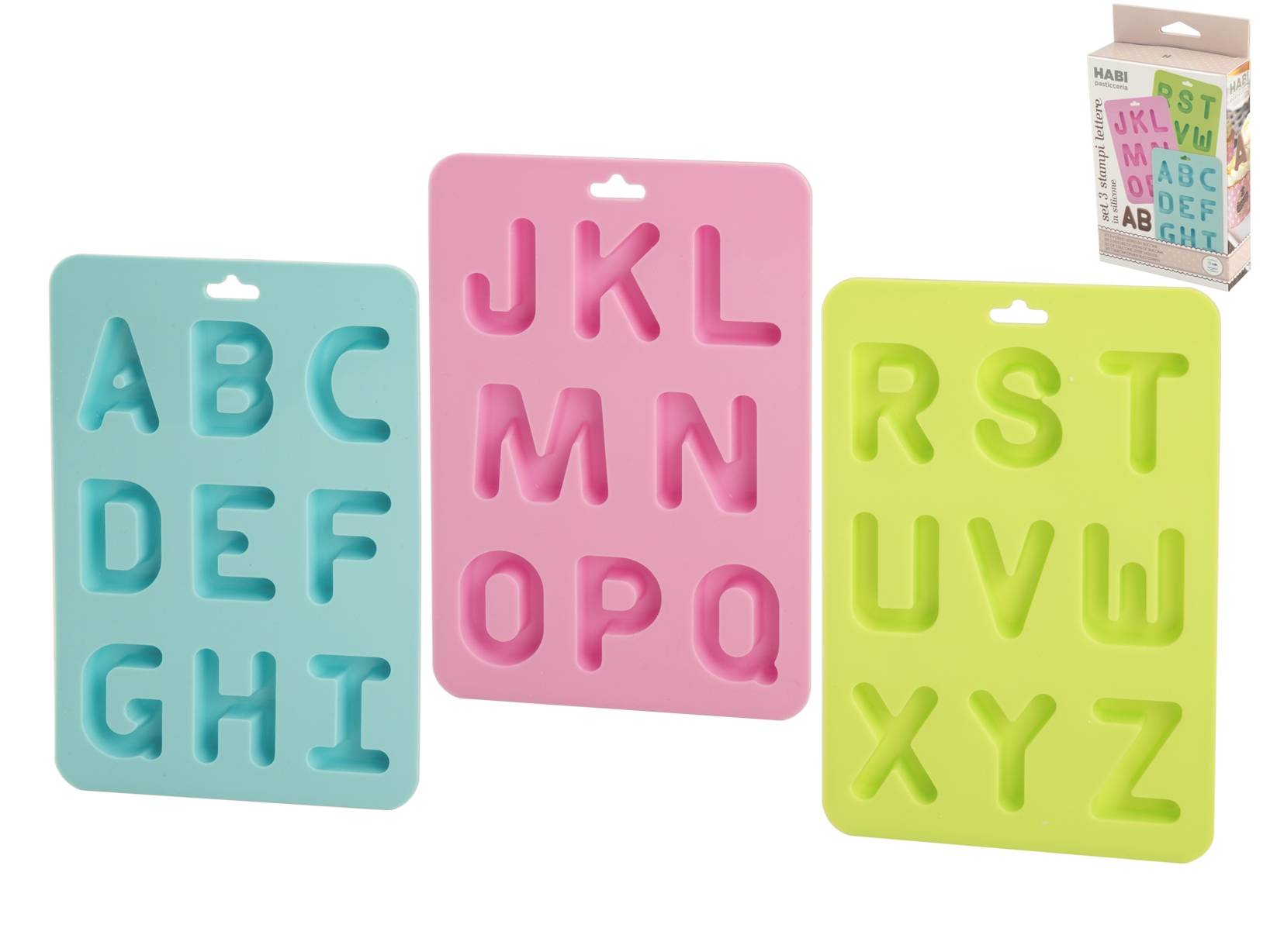 Paquete De 3 Moldes De Letras De Silicona Habi Crayon Leroy Merlin