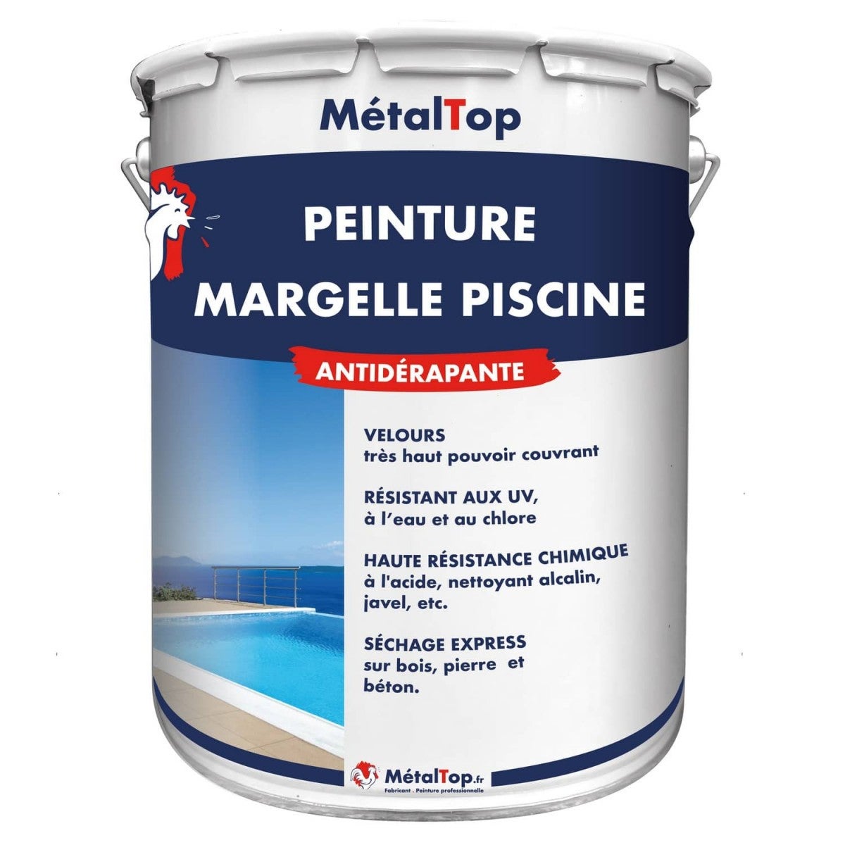 Peinture Margelle Piscine - Jaune mais - RAL 1006 - 5 L - Métaltop ...