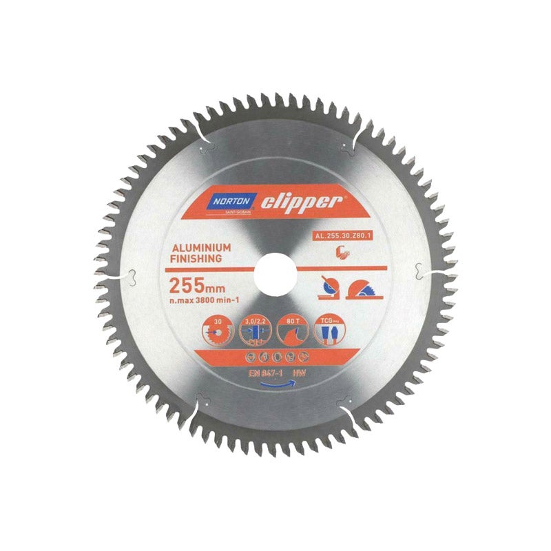 Lame de scie circulaire pour aluminium d.255 - Alésage : 30 mm ...