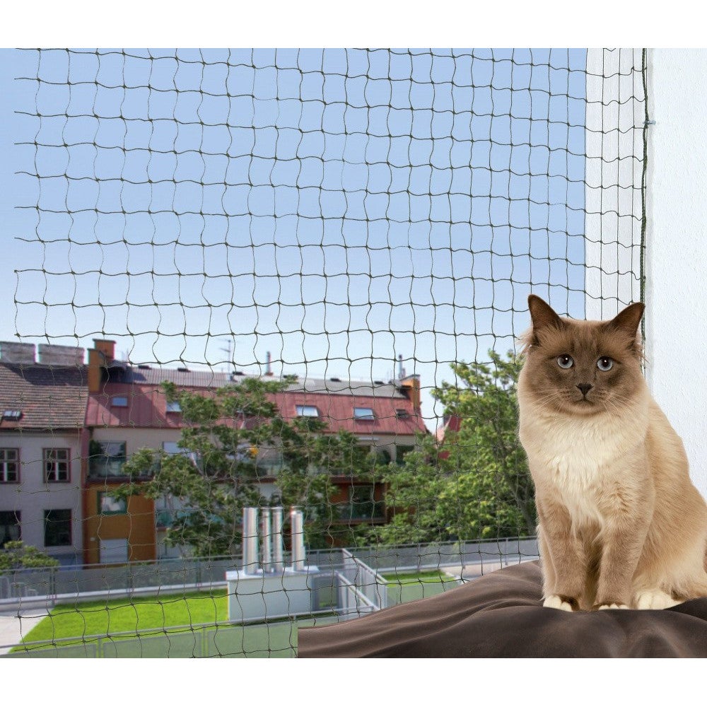 Filet de protection, renforcé 2 x 1,5 m vert olive pour chat | Leroy Merlin