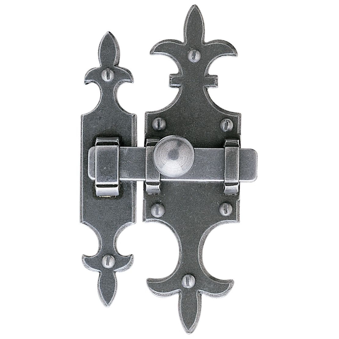 Targette à pêne plat rustique 679 epoxy gris - BOUVET - T33C6R | Leroy ...