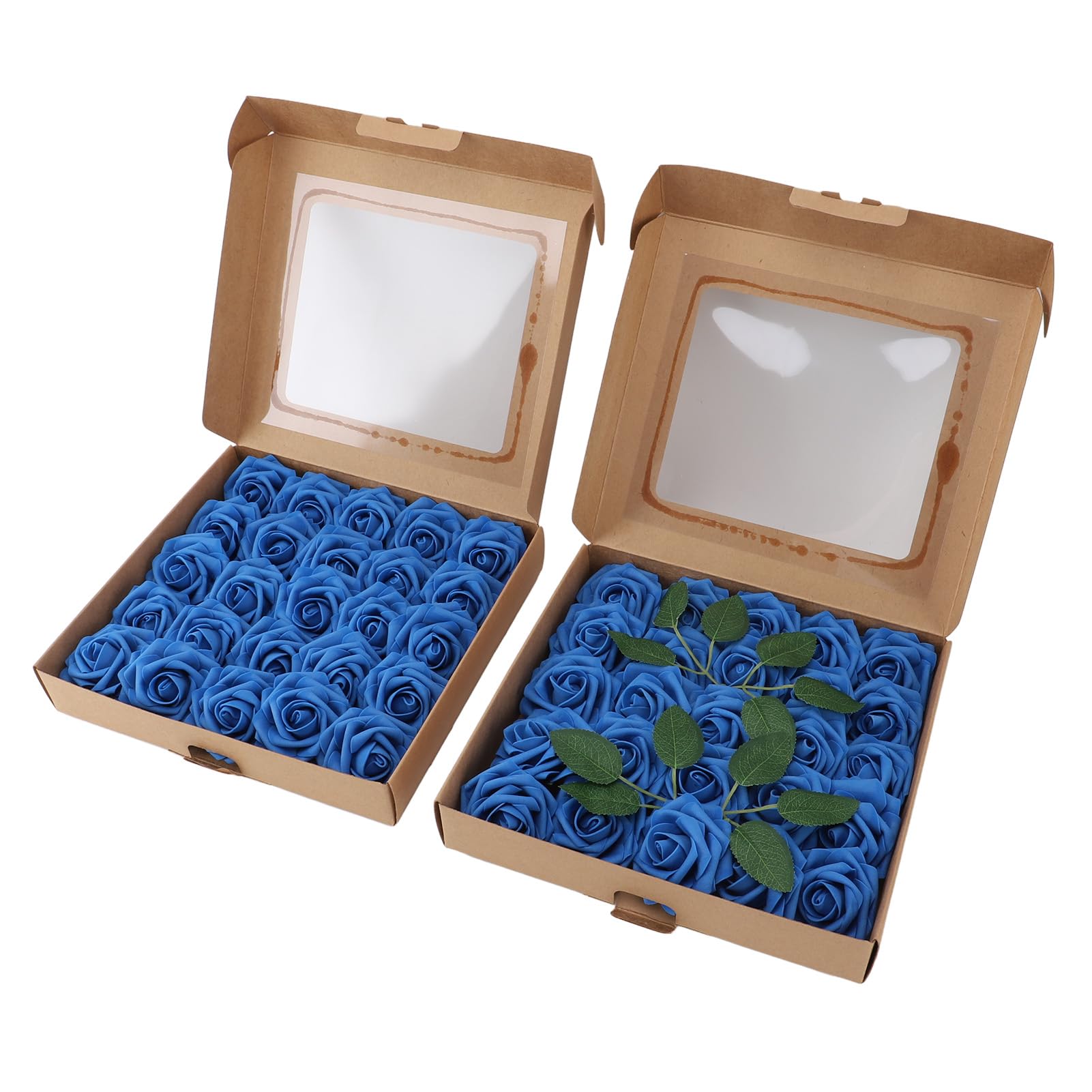 Roses artificielles décoratives réalistes en mousse PE avec tige ...