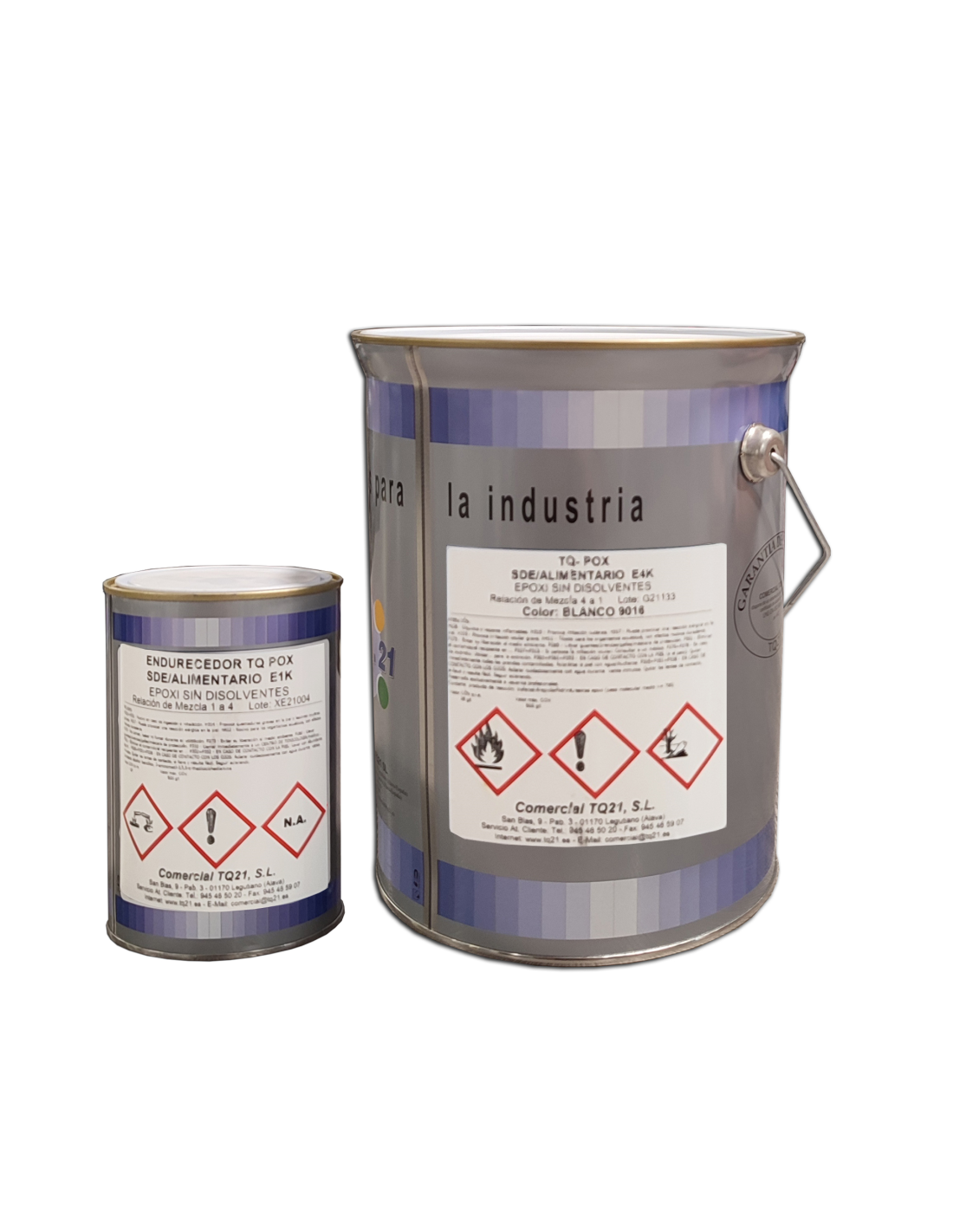 TQ21 - PINTURA EPOXI ALIMENTARIO SIN DISOLVENTES 2K BLANCO 4K+1K ...