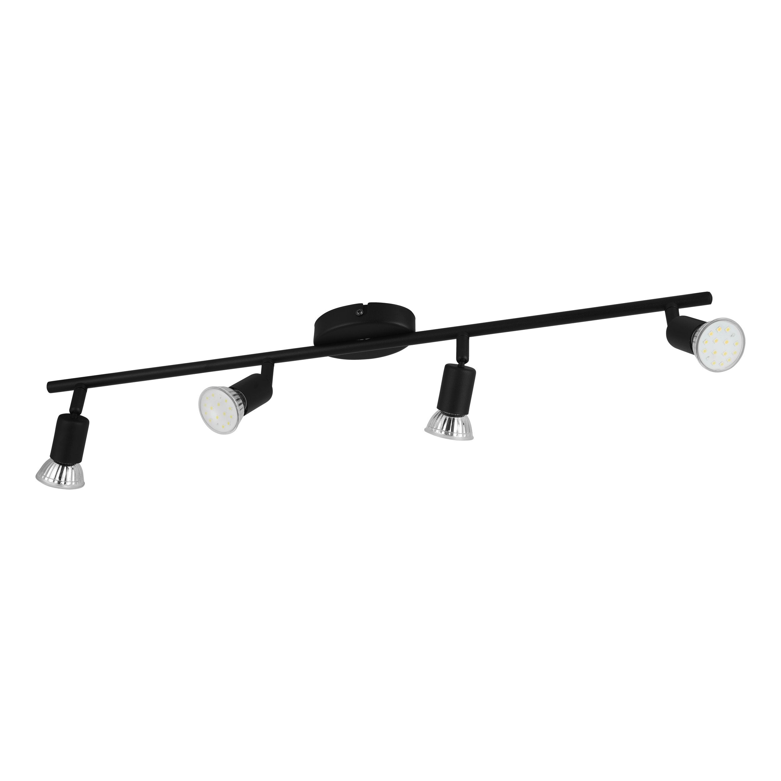 Spot EGLO Spot BUZZ-LED GU10 4X2,8W en acier noir 685x65mm | Leroy Merlin