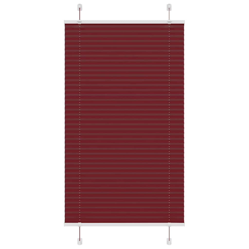 Store plissé | Store pliant rouge bordeaux 80x100 cm largeur du tissu ...