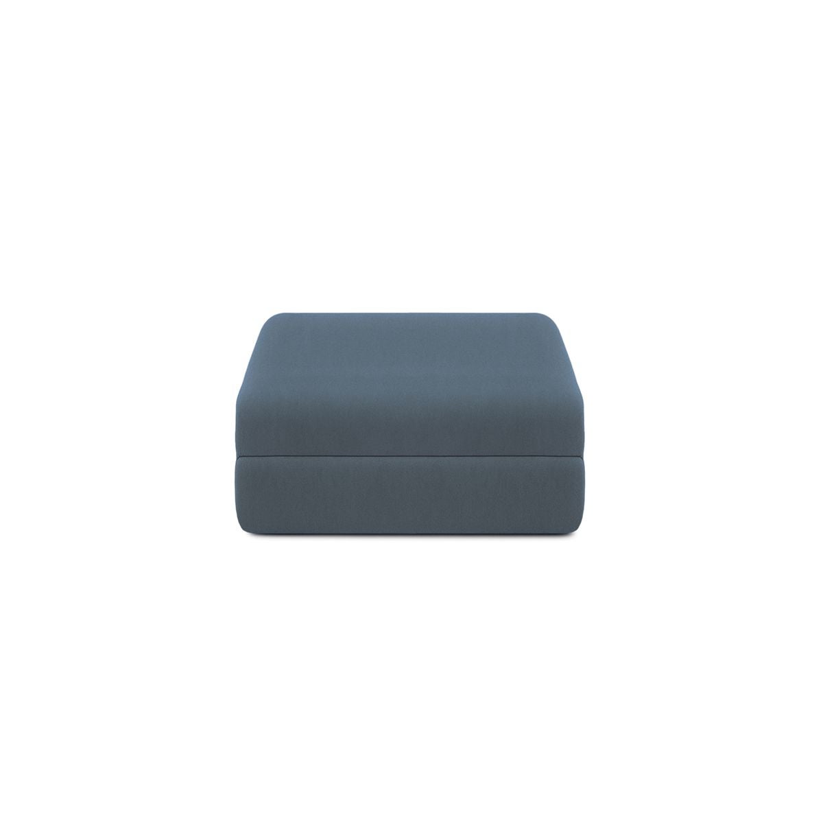 Pouf modulable et convertible - Tissu lisse - Bleu | Leroy Merlin