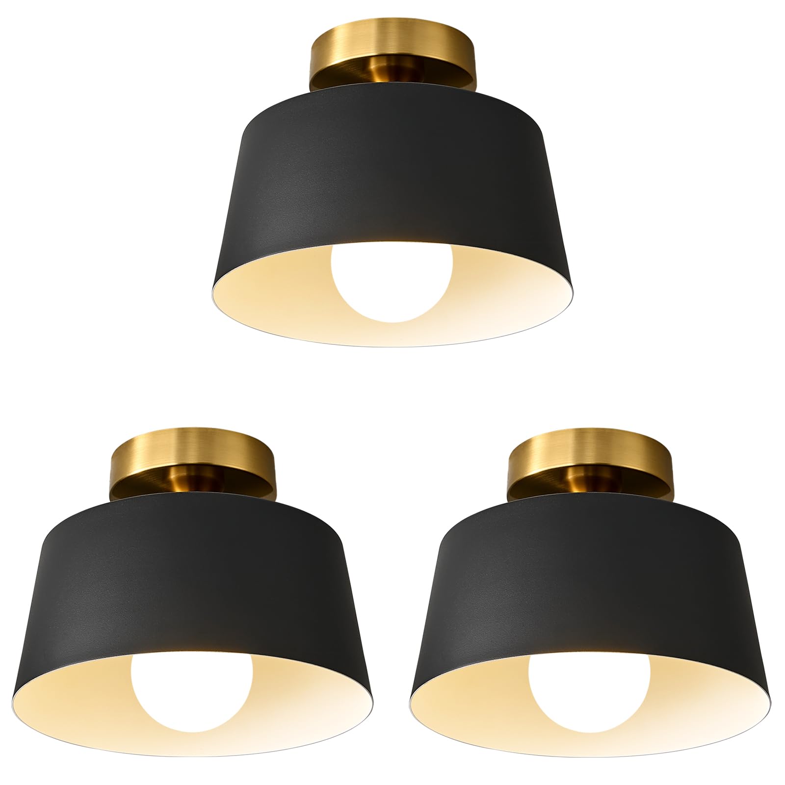 3 plafones modernos minimalistas para porche, luz fría 6000K ...