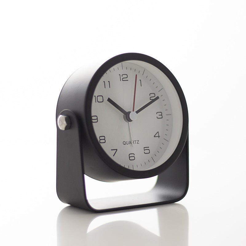 Reloj despertador analógico pequeño de 8,9 cm, funciona con pilas ...
