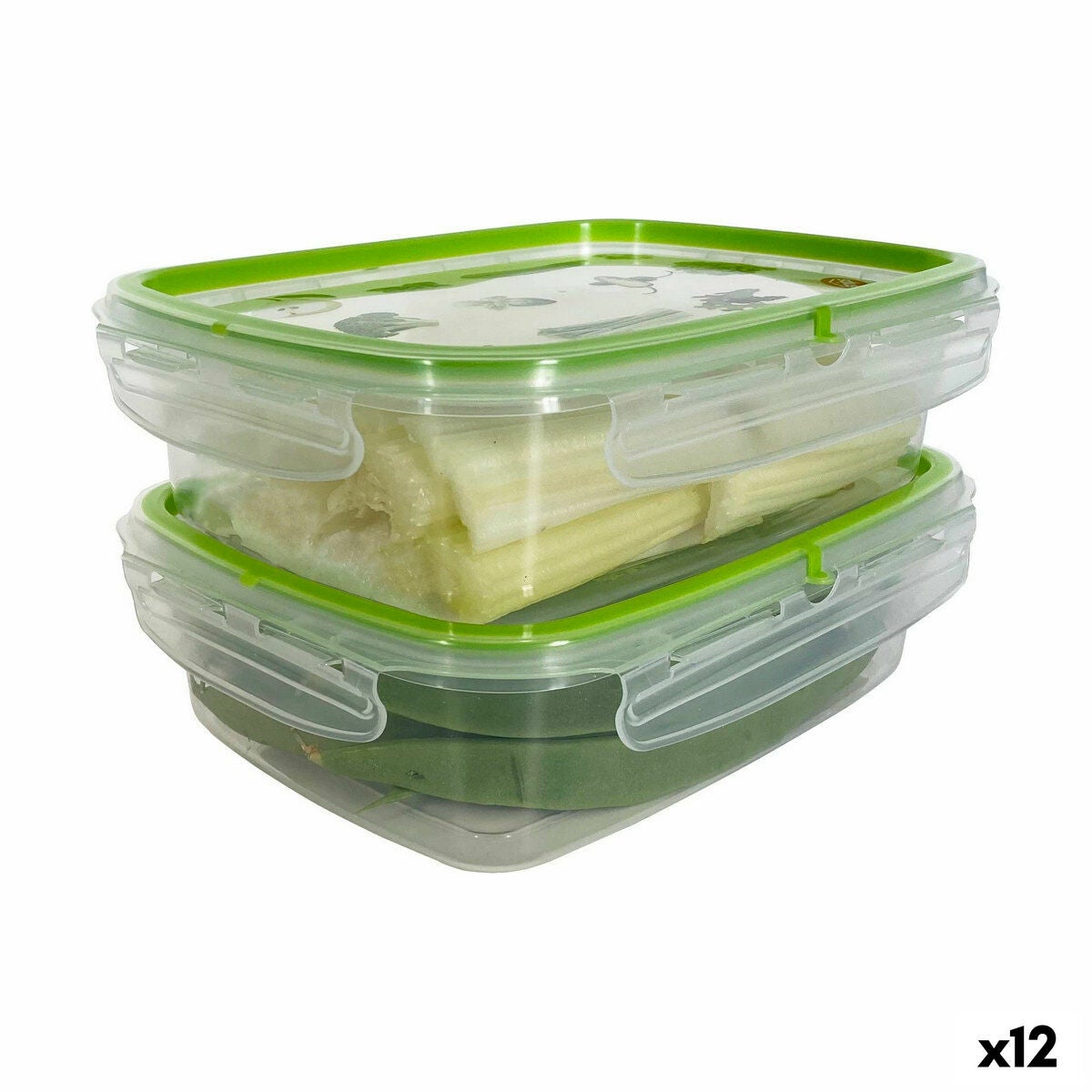 Fiambrera Snips Cierre hermético 1,4 L Rectangular (12 Unidades ...