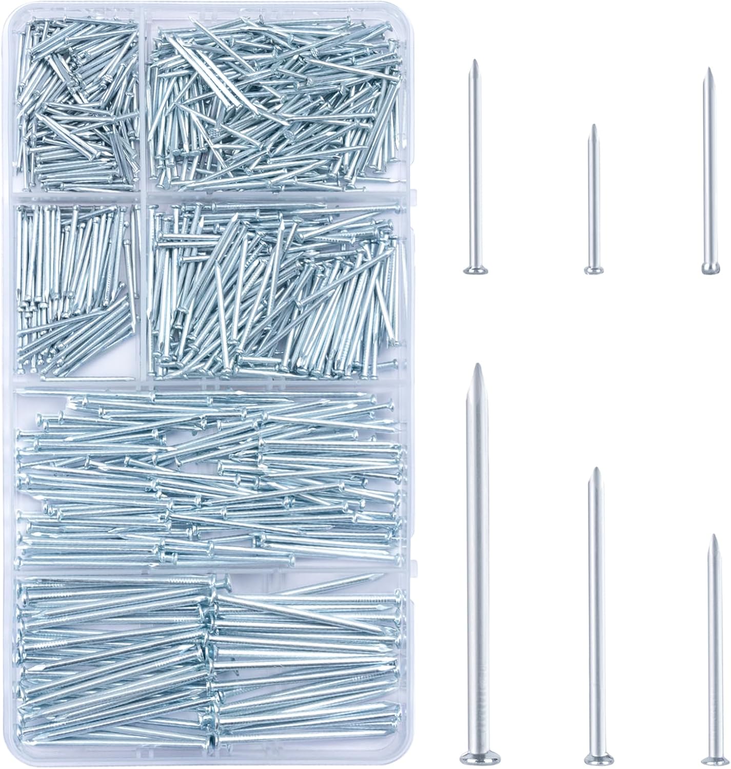 Juego de clavos de hardware de 700 piezas, clavos colgantes y pequeños ...