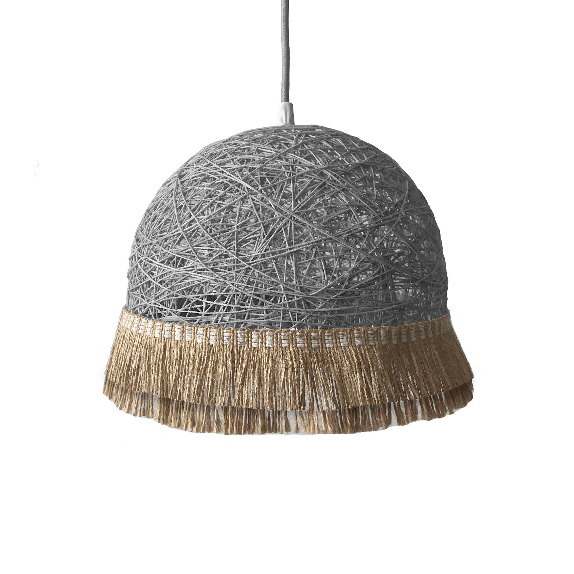 Plafonnier en fibres naturelles, Corde de jute, Style bohème pour ...