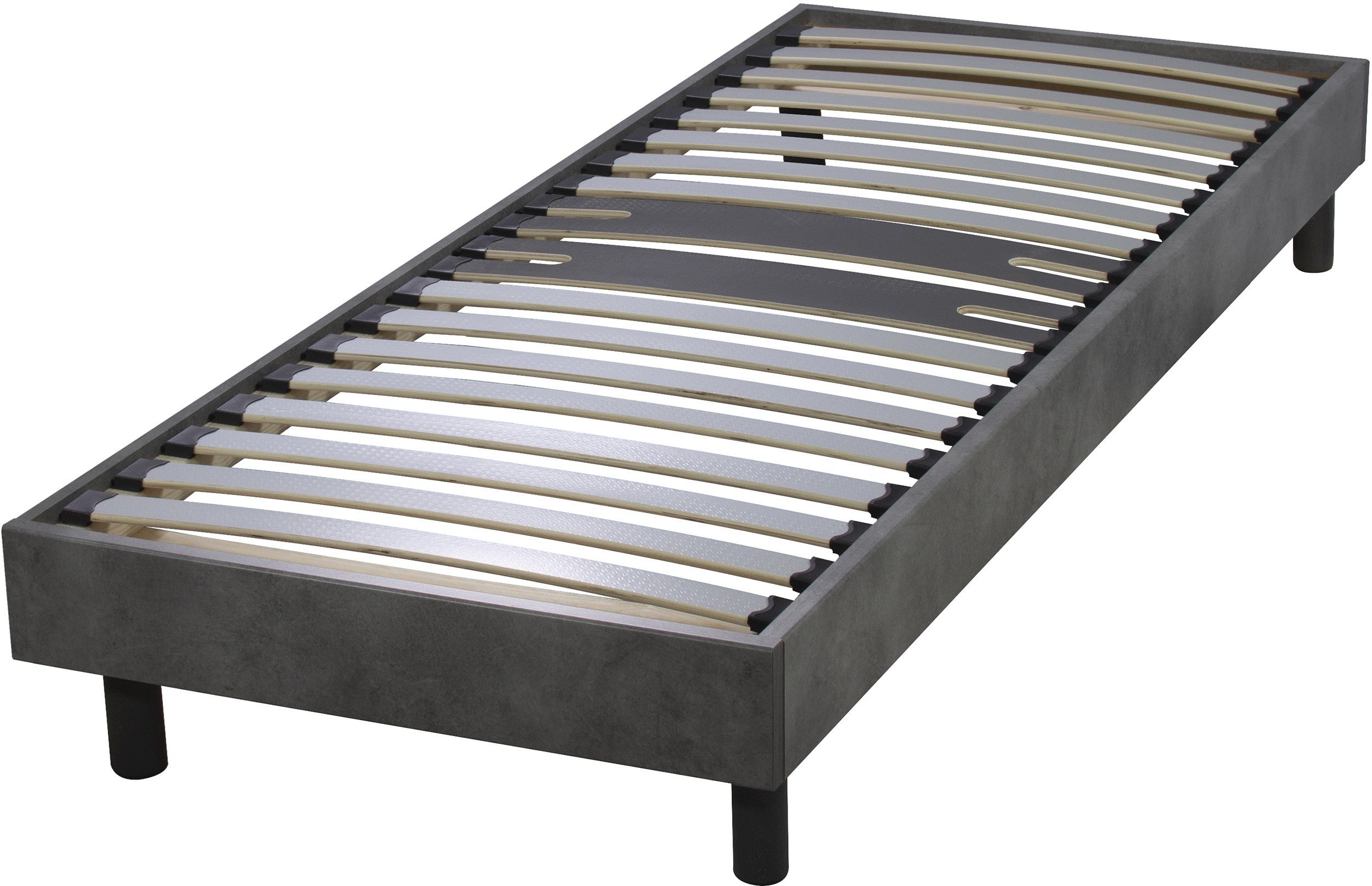 Sommier Fixe 90x190 Ebac Decokit-0919-beton | Leroy Merlin