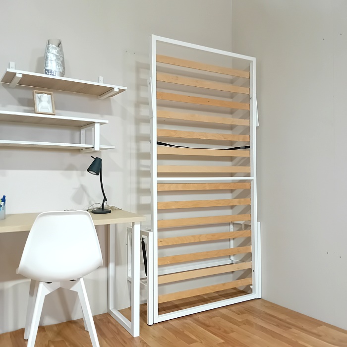 Monarka Somier cama abatible vertical, para colchón de 120x190 cm. Cama ...