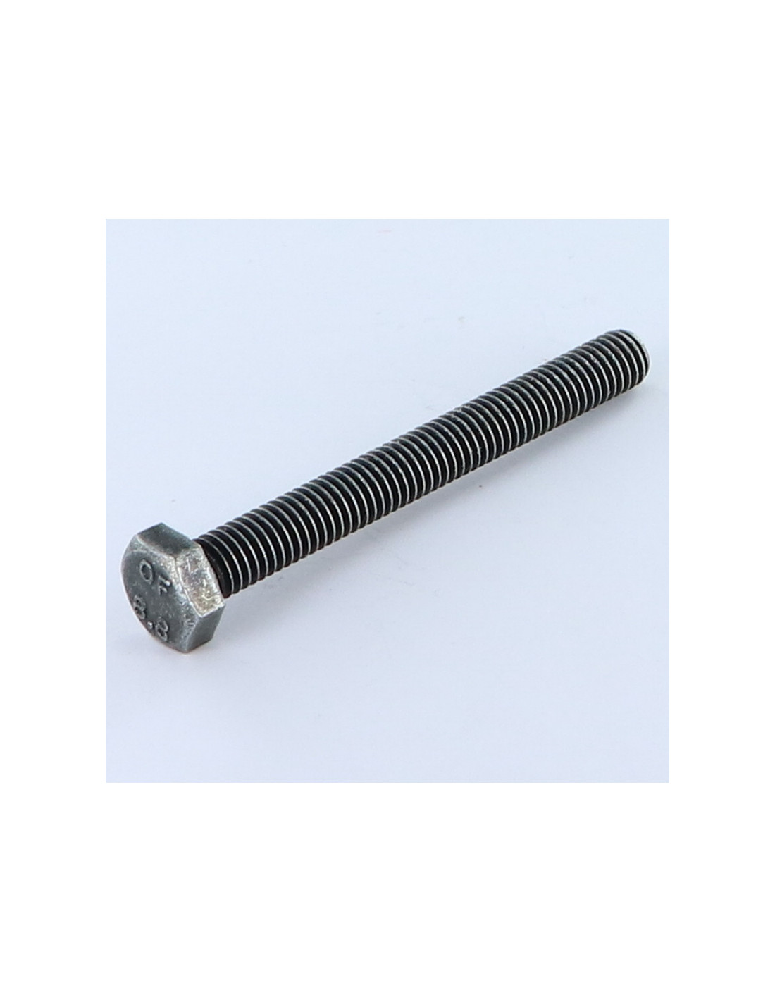 Vis métaux Tête hexagonale TH M6X60 Classe 8.8 Acier zingué noir-1 ...