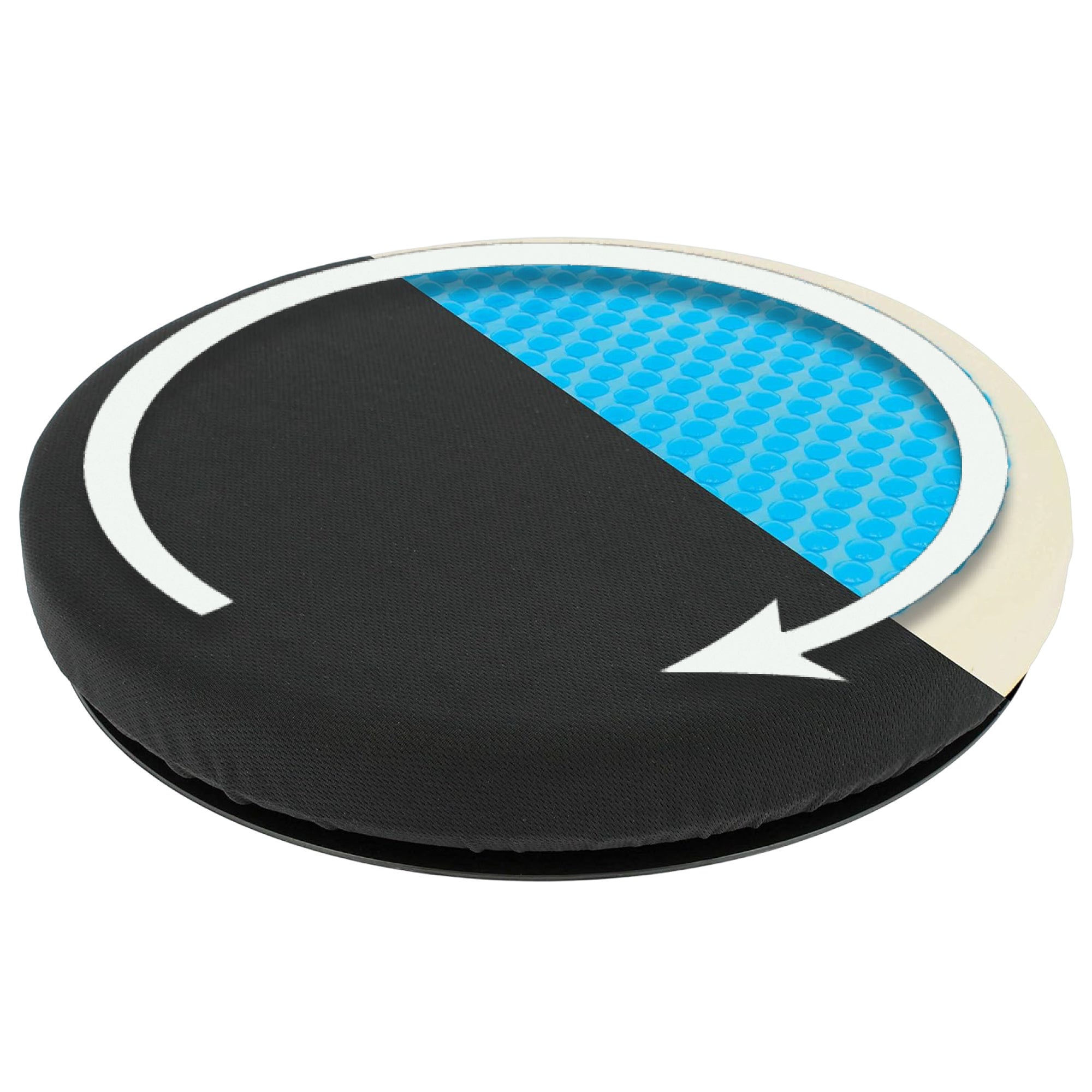 Coussin Pivotant 360 FISHTEC Mousse Memoire de Forme Gel Rafraichissant ...
