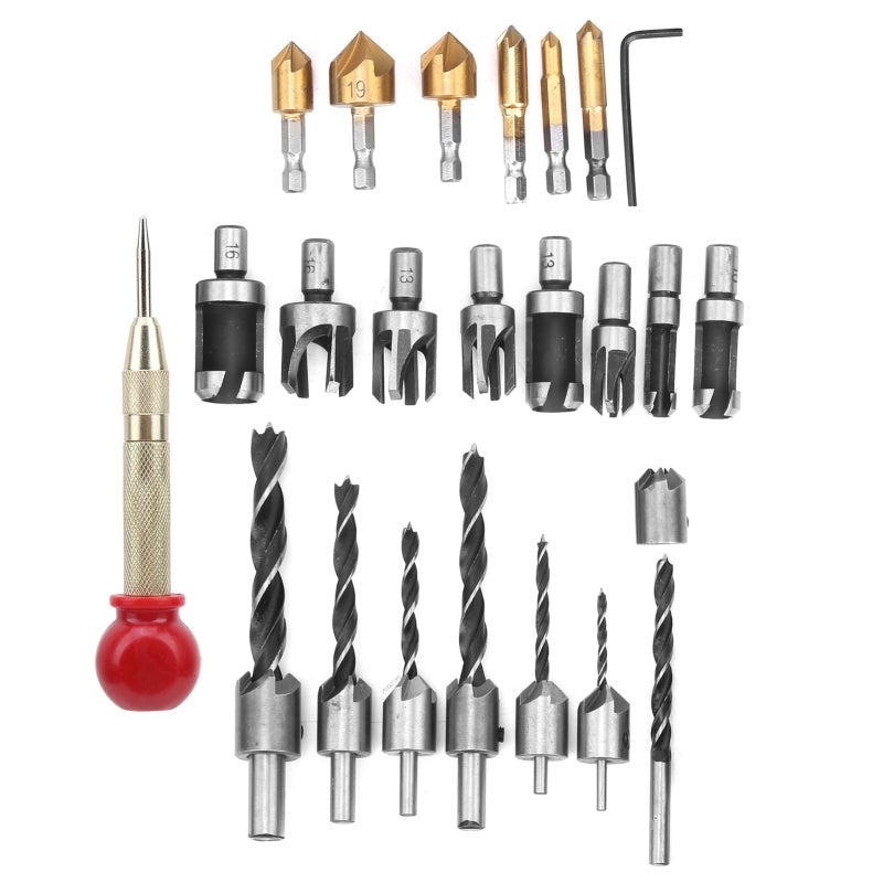 Foret à bois, chanfrein, trou, fraise, outils de perçage, fournitures ...