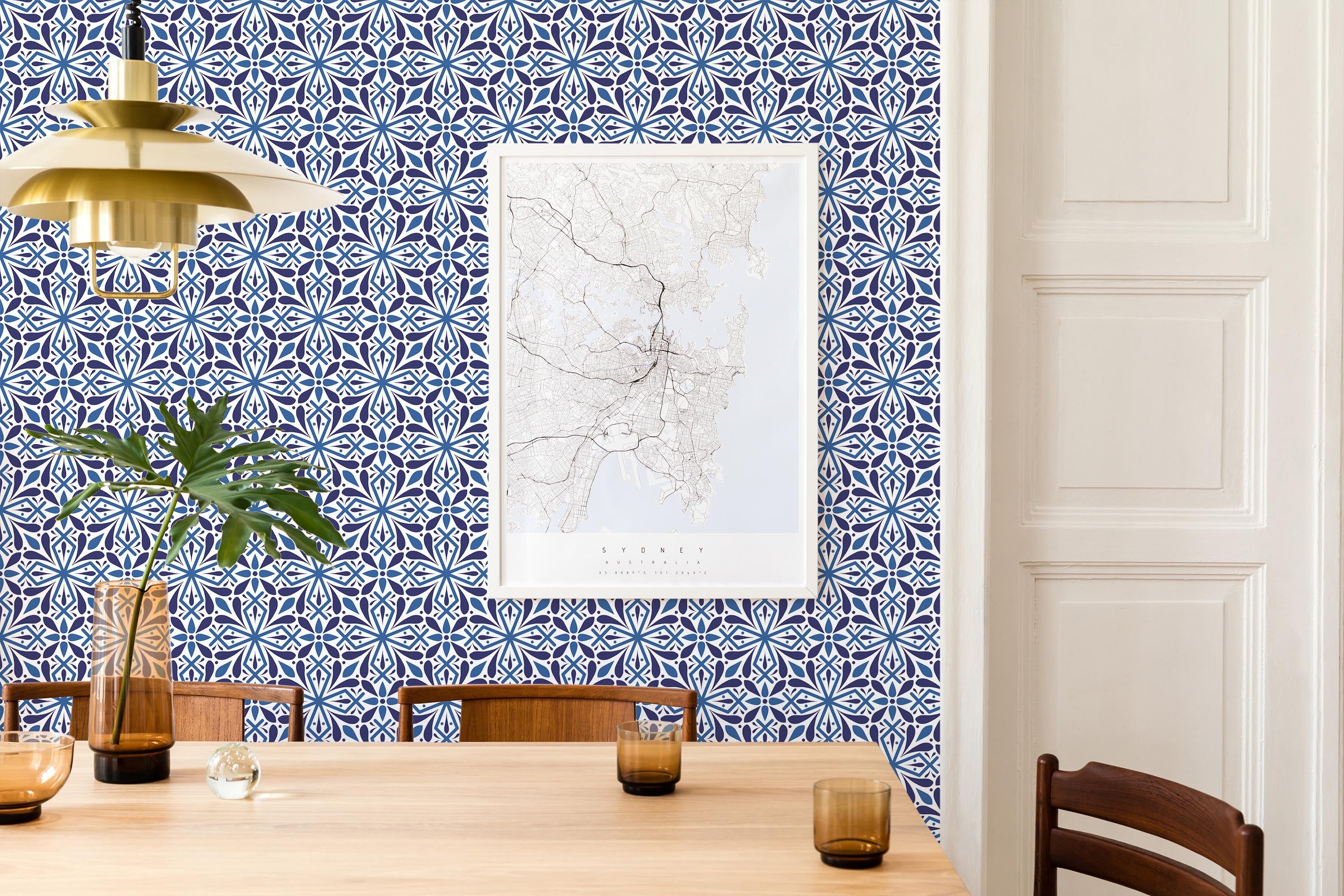 Eastern-Inspired Tile Wallpaper | Leroy Merlin