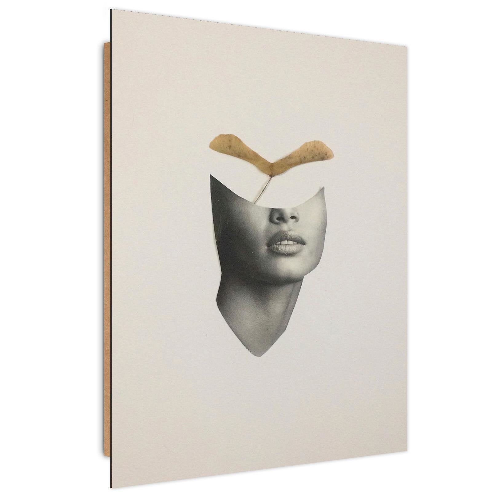 Tableau bois collage de graines d'érable - 40 x 60 cm | Leroy Merlin