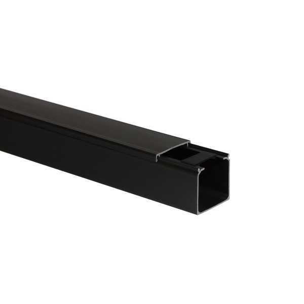 Goulotte électrique 40x40mm, 2m, noir, lot de 5 | Leroy Merlin