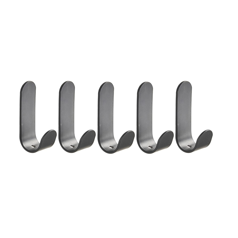 Lot de 5 crochets muraux adhésifs robustes en métal, fixation murale ...