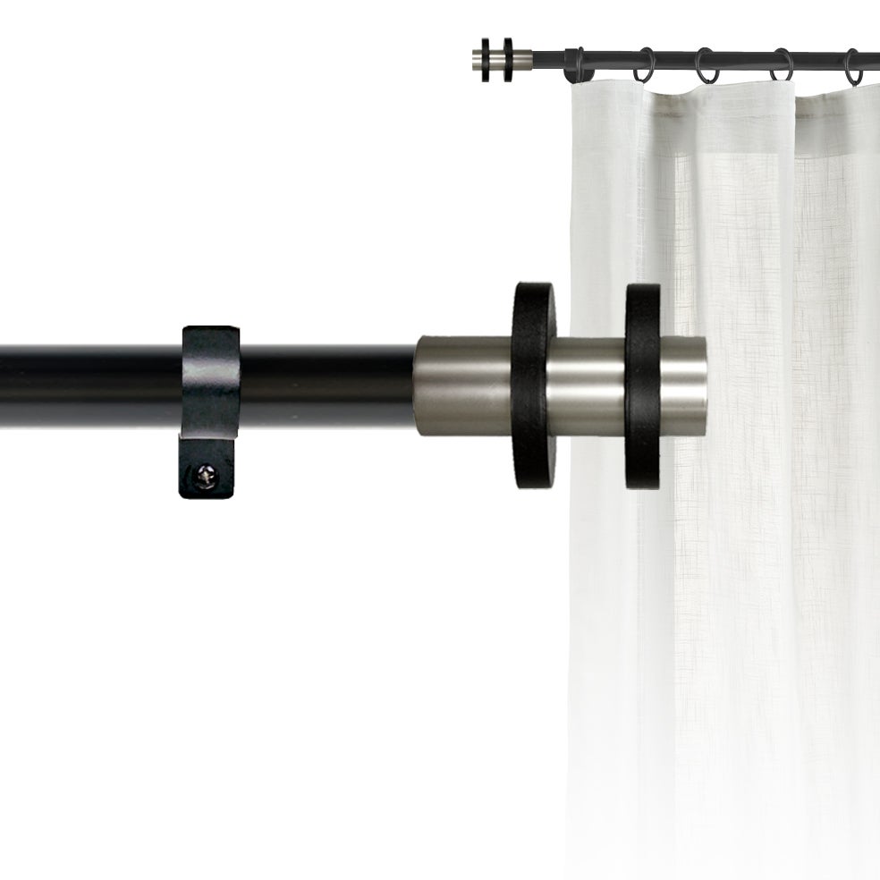 Kit de Tringle à rideau en métal Ø22mm, Cerceaux Avec anneaux ...