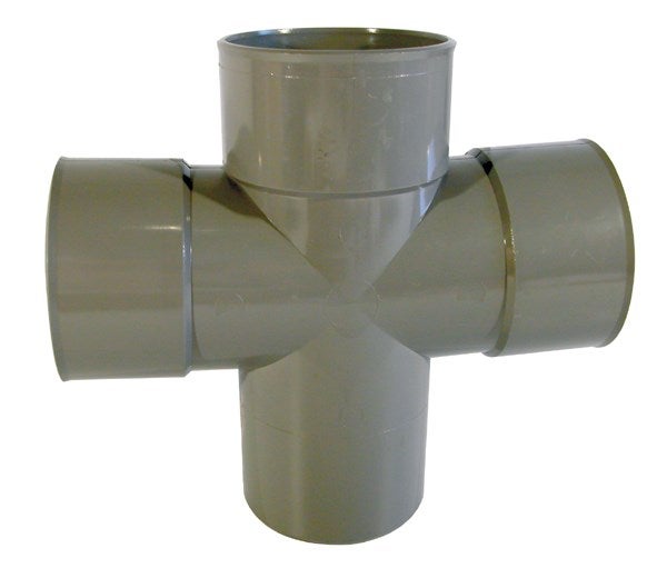 Culotte double 87°30 PVC - 100 mm - NICOLL | Bricoman