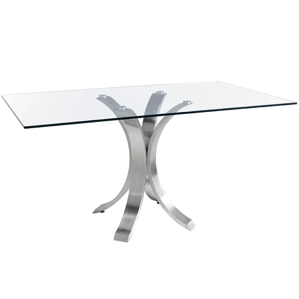 Mesa comedor rectangular cristal 150 x 95 x 76 cm. | Leroy Merlin