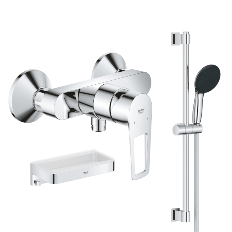 GROHE StartLoop, conjunto de ducha mecánica + juego de ducha de 2 ...