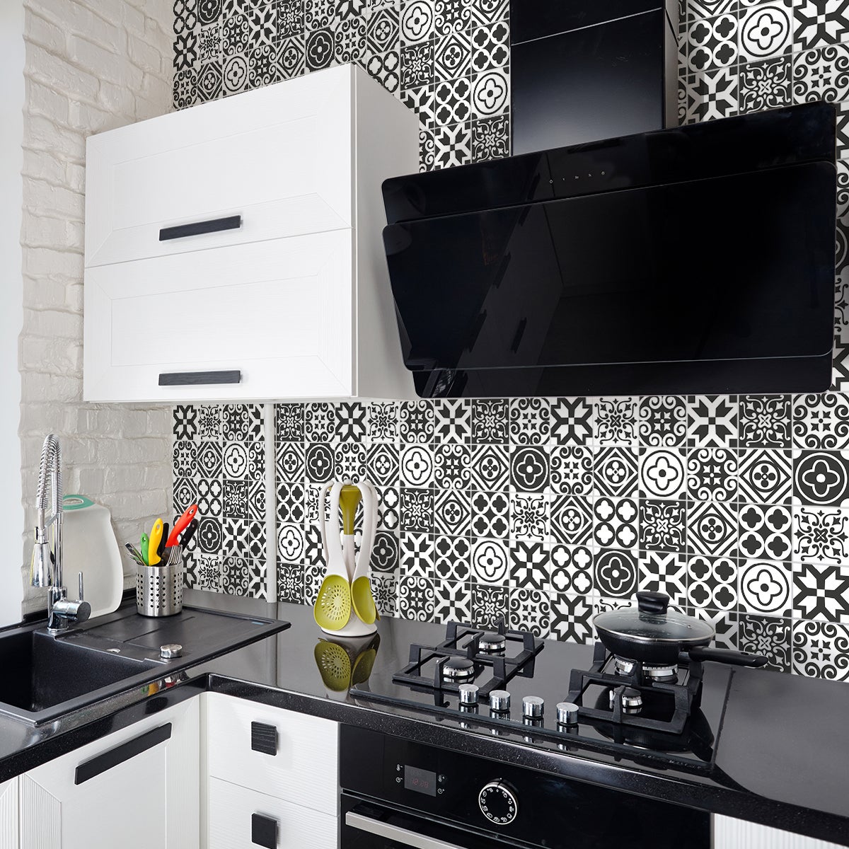 Sticker Mural Carrelage adhésif Cuisine Salle de Bain - 60 STICKERS ...