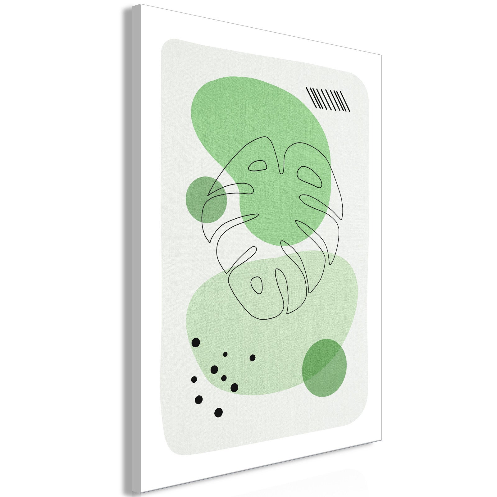 Tableau Green Esthétique de Monstera Partie 1 - 40 x 60 cm | Leroy Merlin