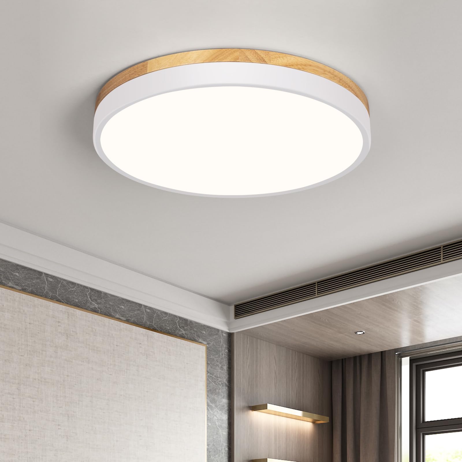 Plafonnier LED, Plafonnier Rond Moderne en Métal 36 W, Lumière Blanche ...