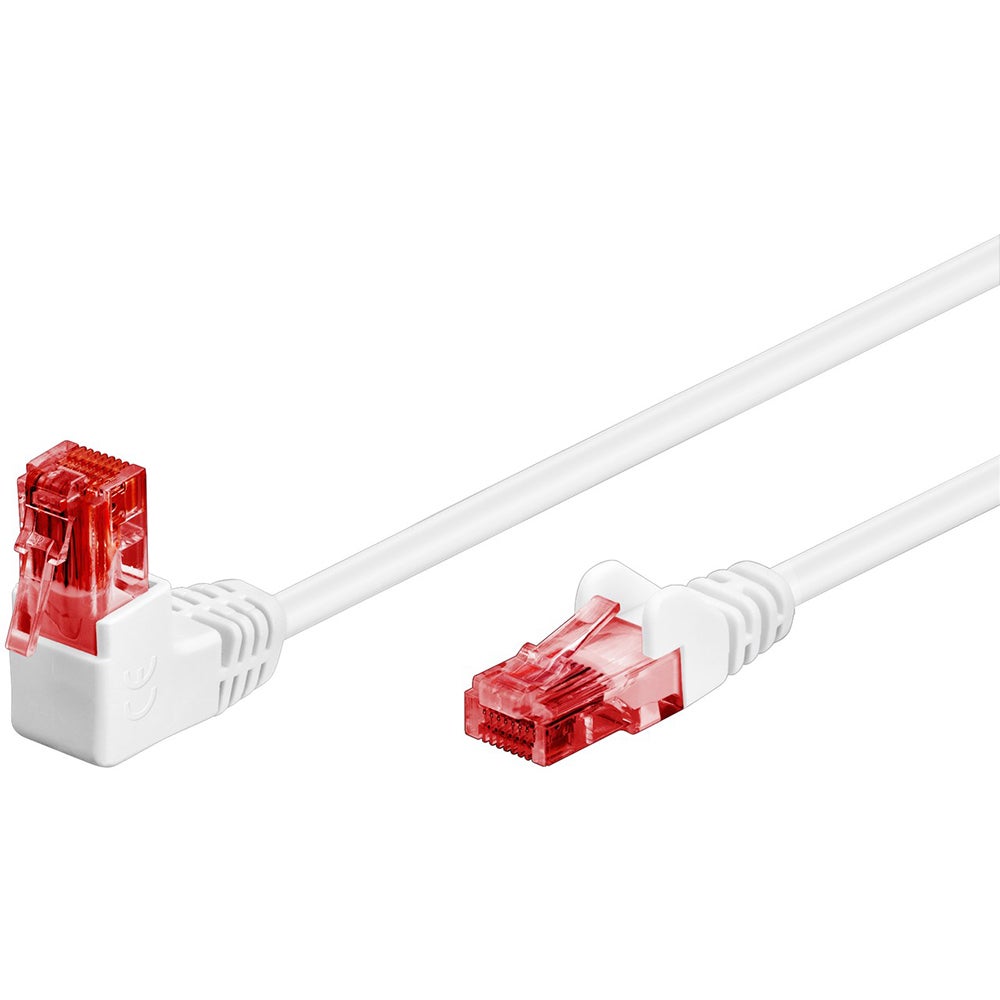 GOOBAY Câble rj45 cat6 coudé blanc 50cm | Leroy Merlin