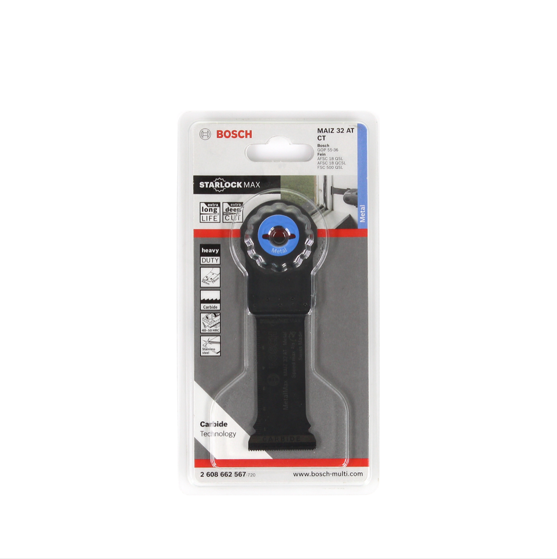 Bosch MAIZ 32 AT MetalMax Lame plongeante à concrétion carbure Starlock ...