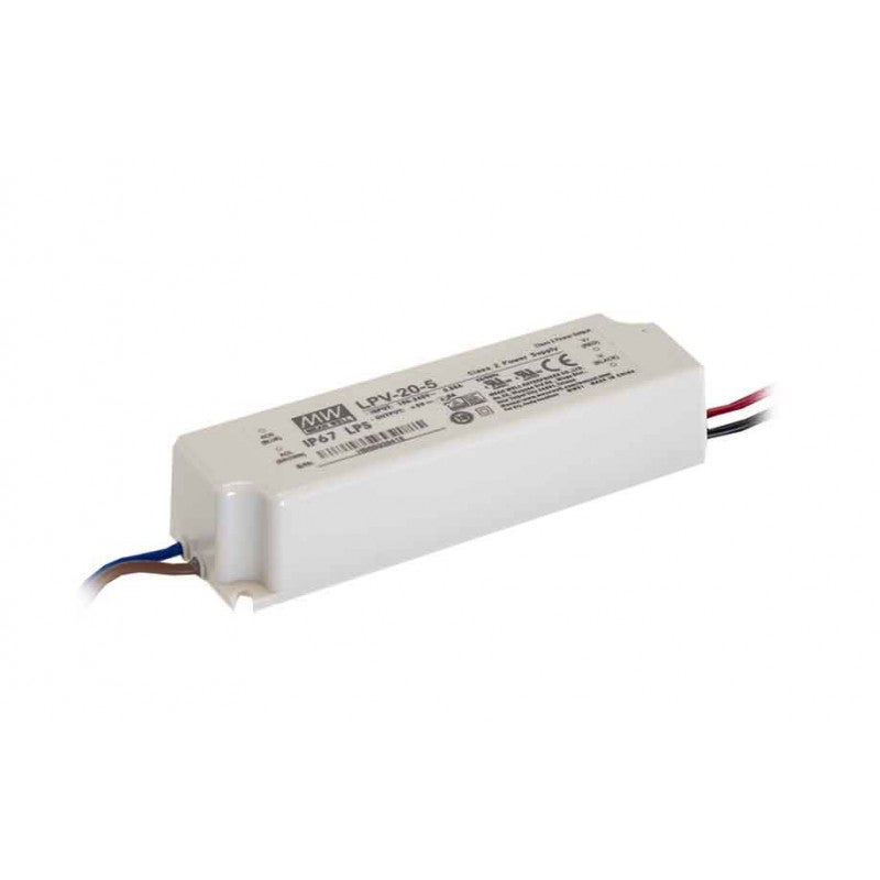 Transformateur LED 20W AC90-264V / DC12V Étanche IP67 | Leroy Merlin