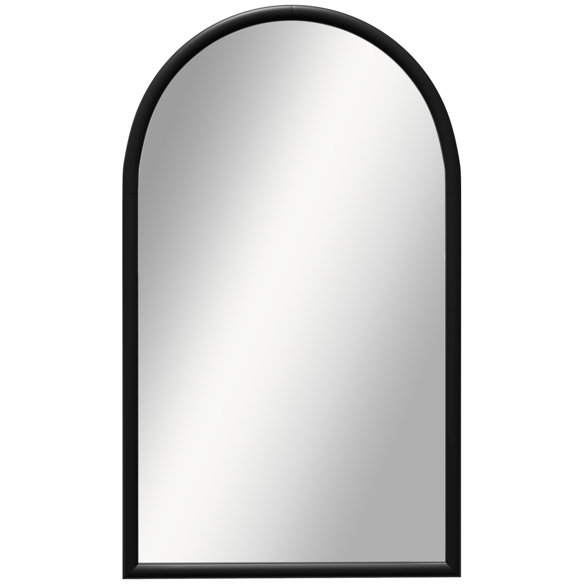 Espejo de Pared HOMCOM Madera de Abeto Negro 65x3.5x110 cm | Leroy Merlin