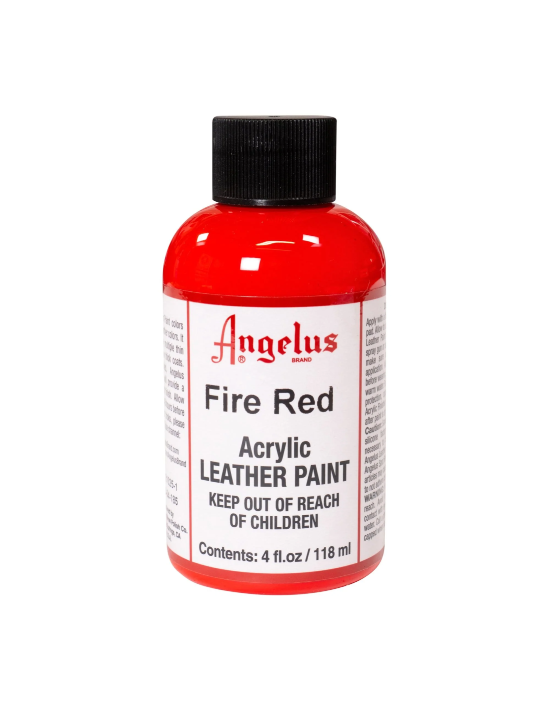 Angelus - PINTURA CUERO Y POLIPIEL ANGELUS FIRE RED 118 ML | Leroy Merlin