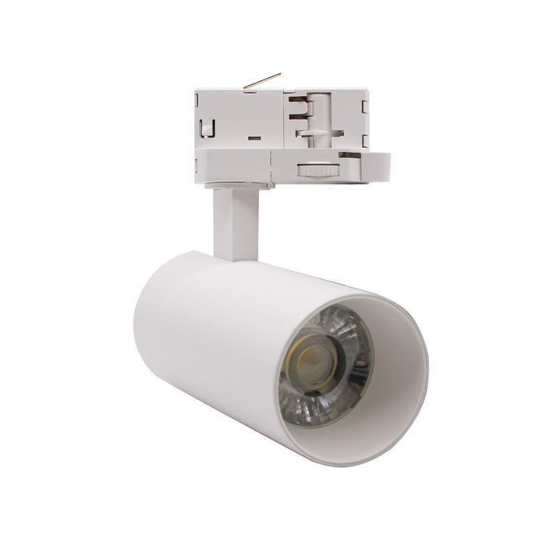 Spot LED sur Rail Triphasé CCT 20W 60° Blanc - 3000K/4000K/6500K ...