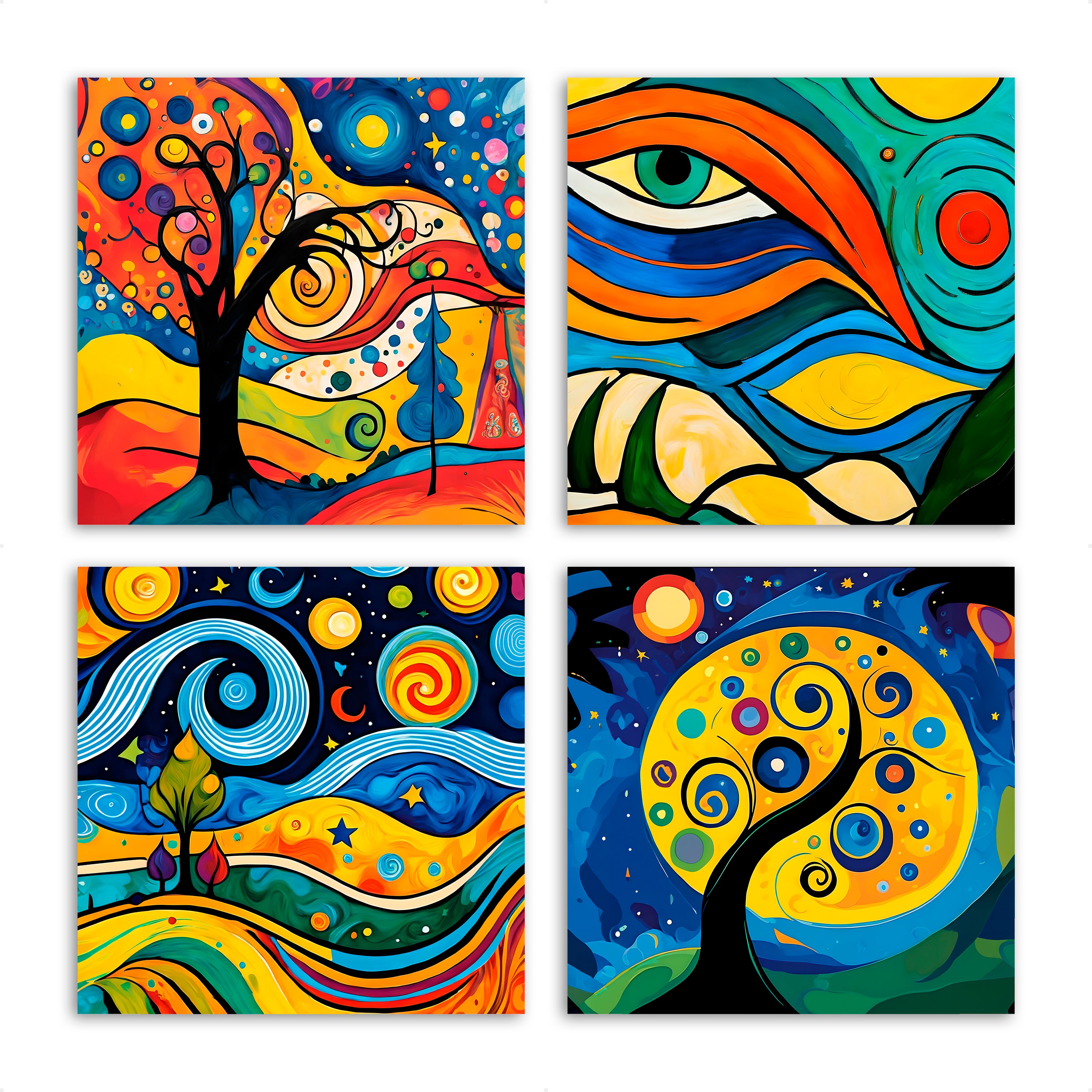 Set Quadri da Parete - Hidden Gems: Wall Art #1 - Composizione di 4 Quadri 30x30 cm | Leroy Merlin