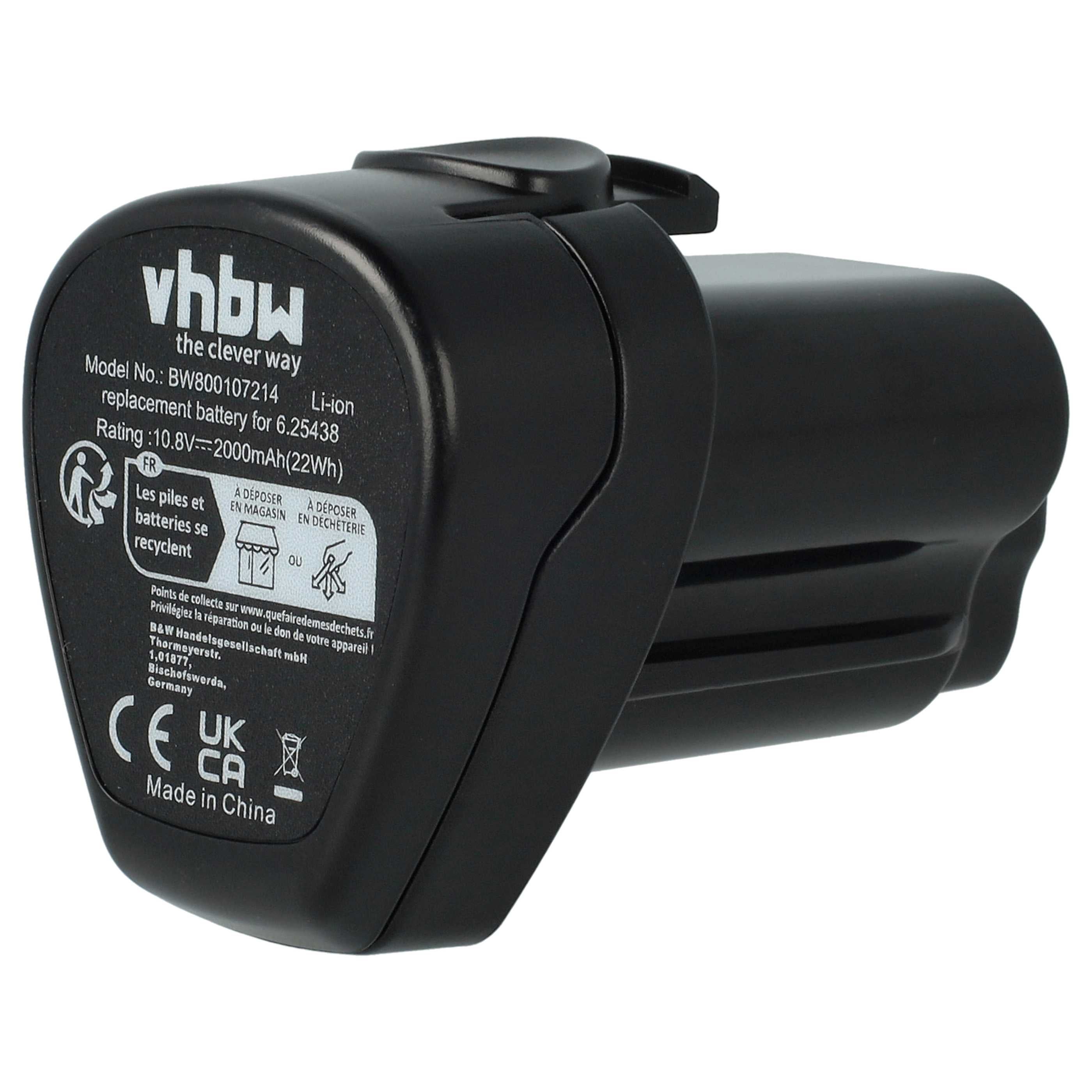 Vhbw 1x batería compatible con Metabo PowerLed 12, PowerMaxx 12 Basic ...