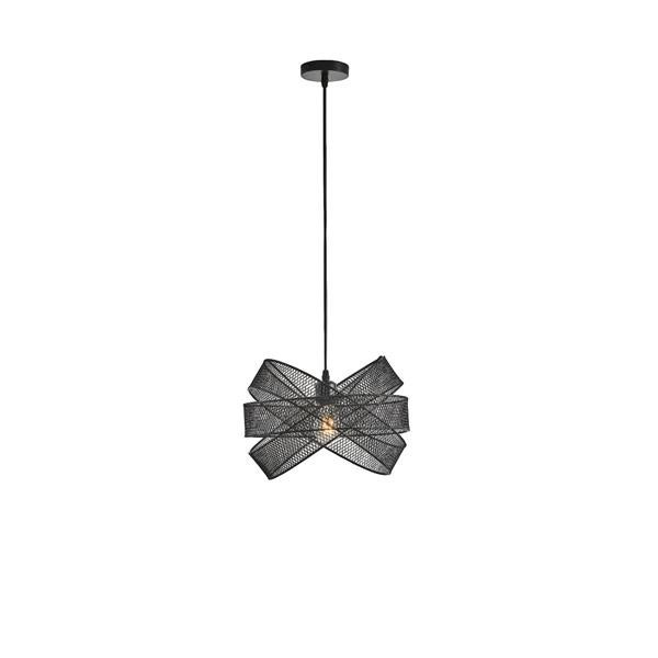 LÁMPARA DE TECHO COLGANTE METAL SINGLE LUZ 1XΕ27 MAX 15W Ø350X1270mm ...