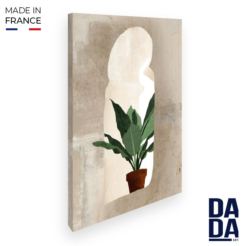 Toile Plante en pot / 50x70cm / Fabriqué en France / DADA ART | Leroy ...