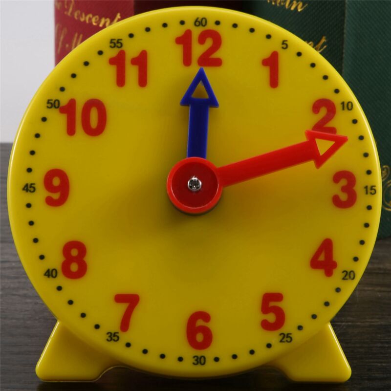 Reloj escolar en miniatura de 10 cm para aprendizaje, sistema de ...