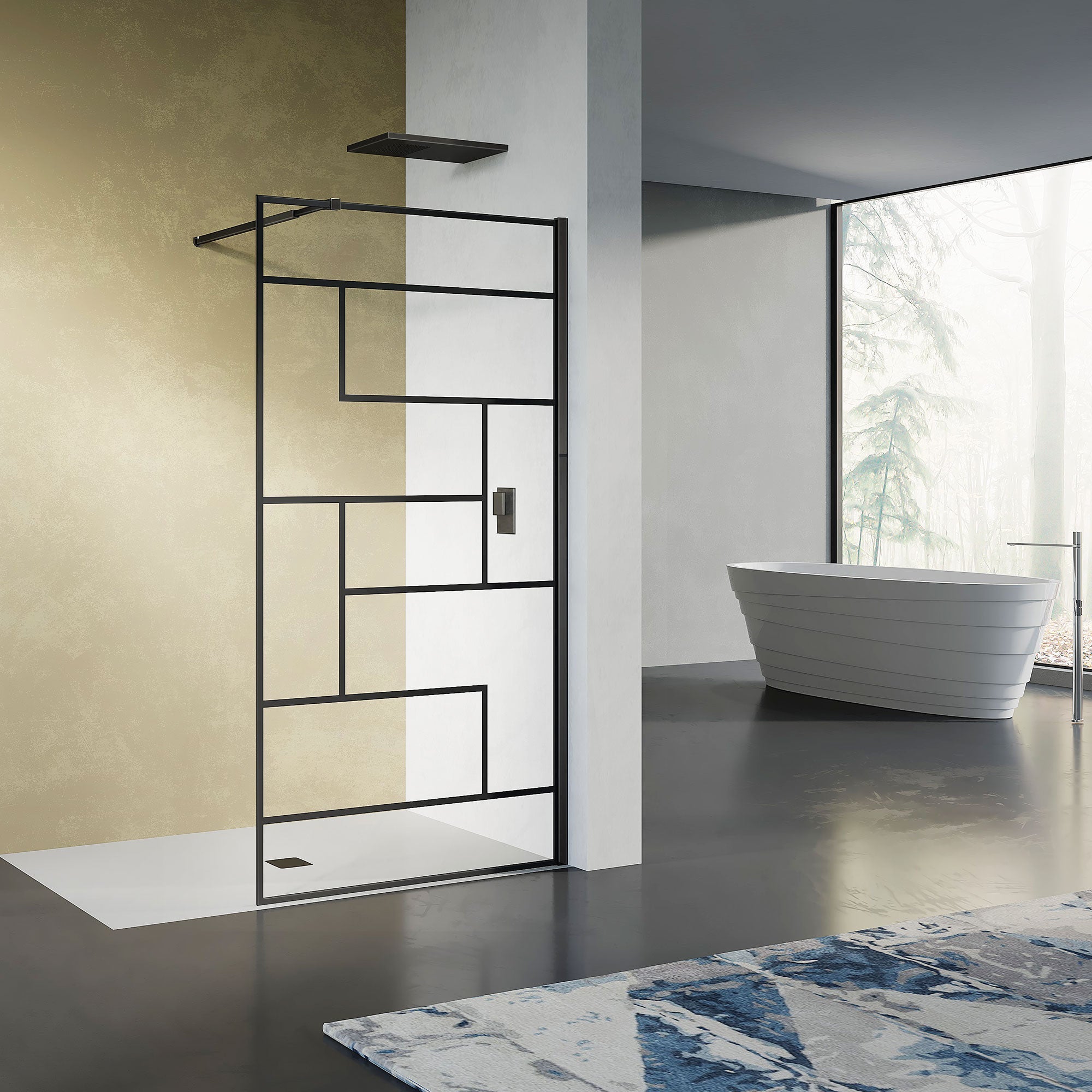 GRAND VERRE Paroi de douche design contemporain 70x200 verre 8mm ...