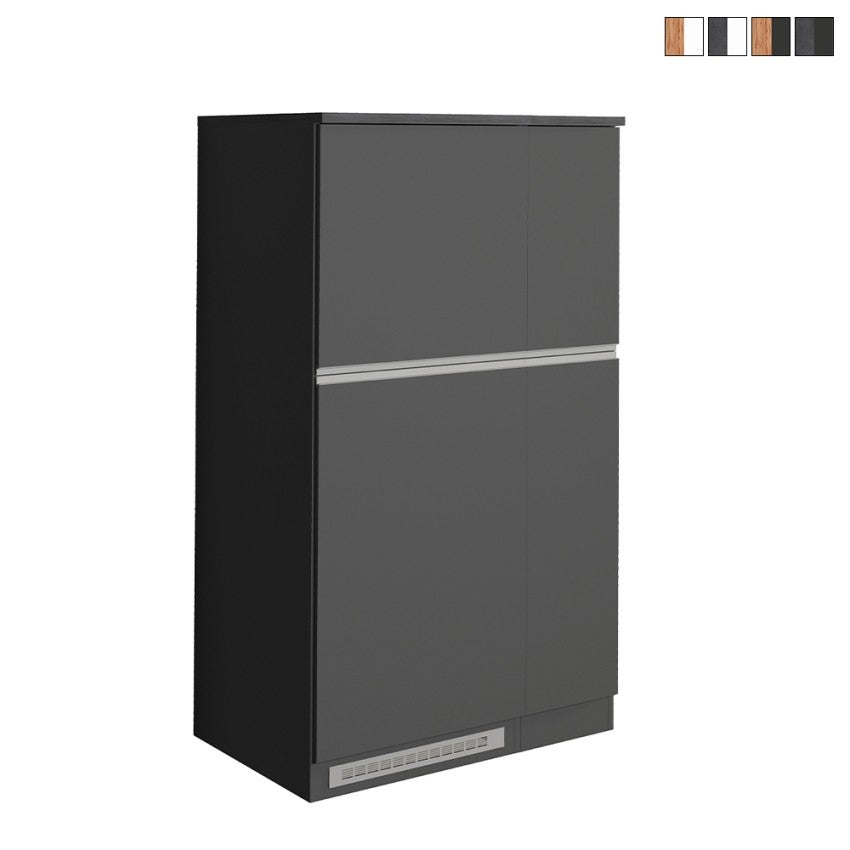 Ensemble de meubles cache-frigo encastrable et porte-épices pour ...