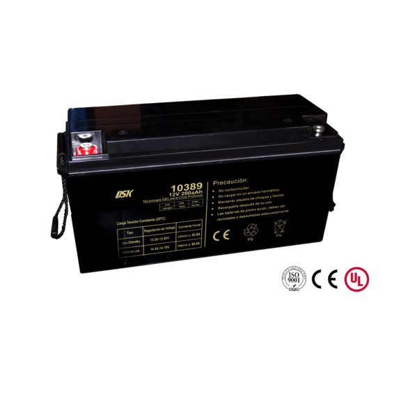 Batterie GEL à cycle profond 12V 200Ah DSK BGDC12200 | Leroy Merlin
