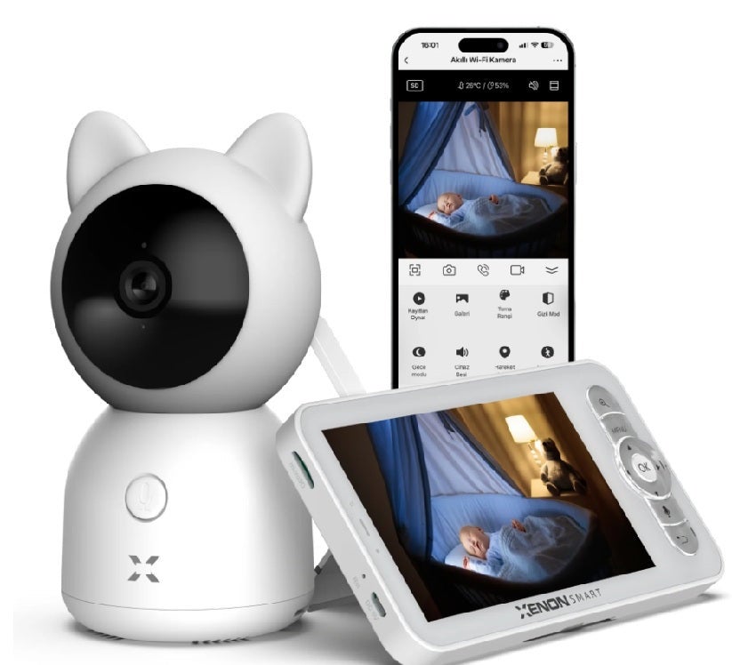 Baby Monitor Inteligente con Cámara 3MP y Pantalla de 5” – Control ...