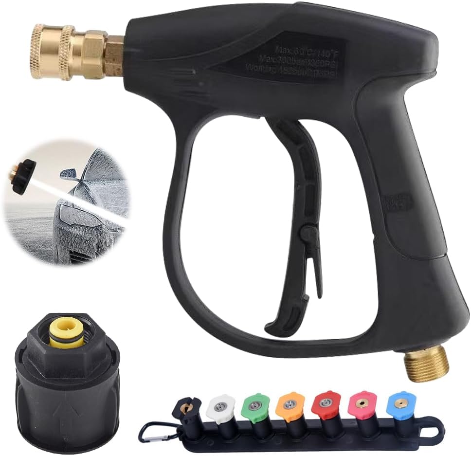 Pistolet de nettoyeur haute pression, 4350 PSI avec connecteur de tuyau ...
